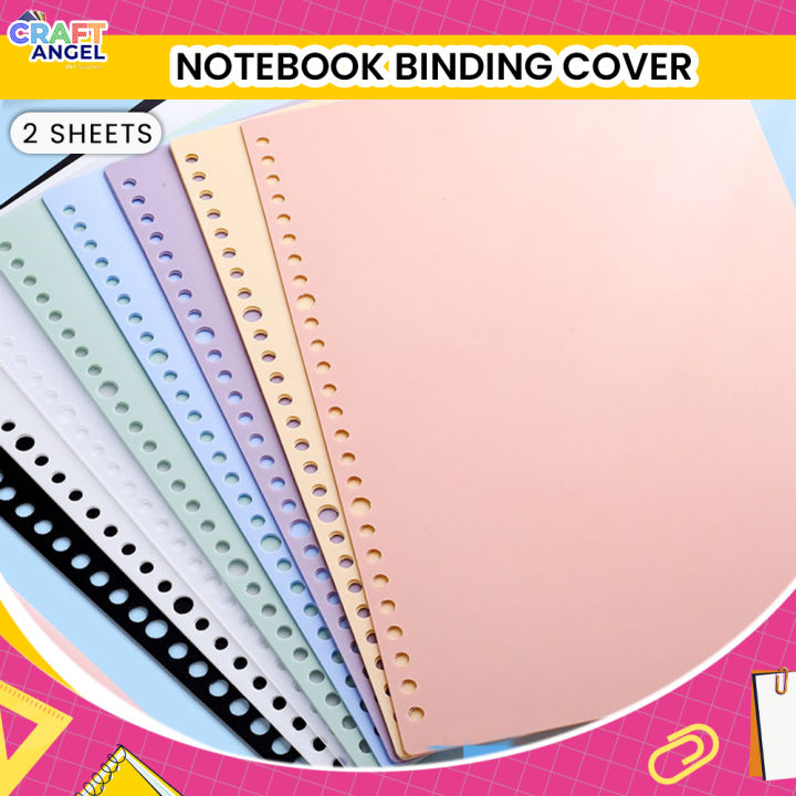 Binding Cover Notebook 2 Sheets A4/B5/A5 Refillable Covers Binder Hard ...