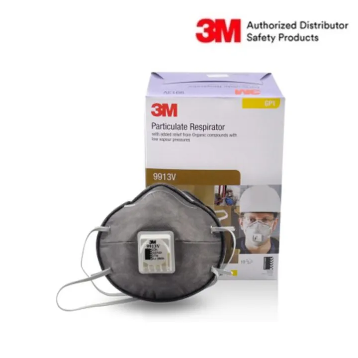 3M™ 9913V หน้ากากกรองไอระเหยสารอินทรีย์, P1 | Lazada.co.th
