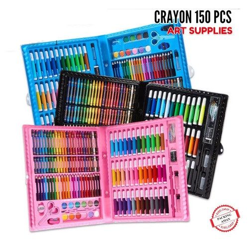 Crayon Anak Set Isi 150 208 Pcs Pensil Warna Alat Lukis Set Krayon ...