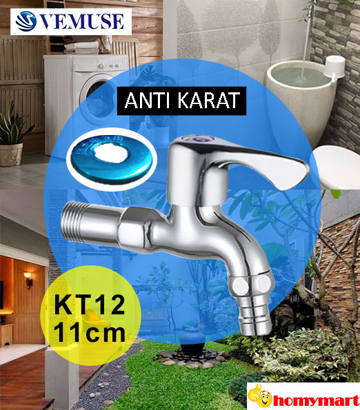 kran dinding ½” 11cm jantung kuningan KT12 vemuse | Lazada Indonesia