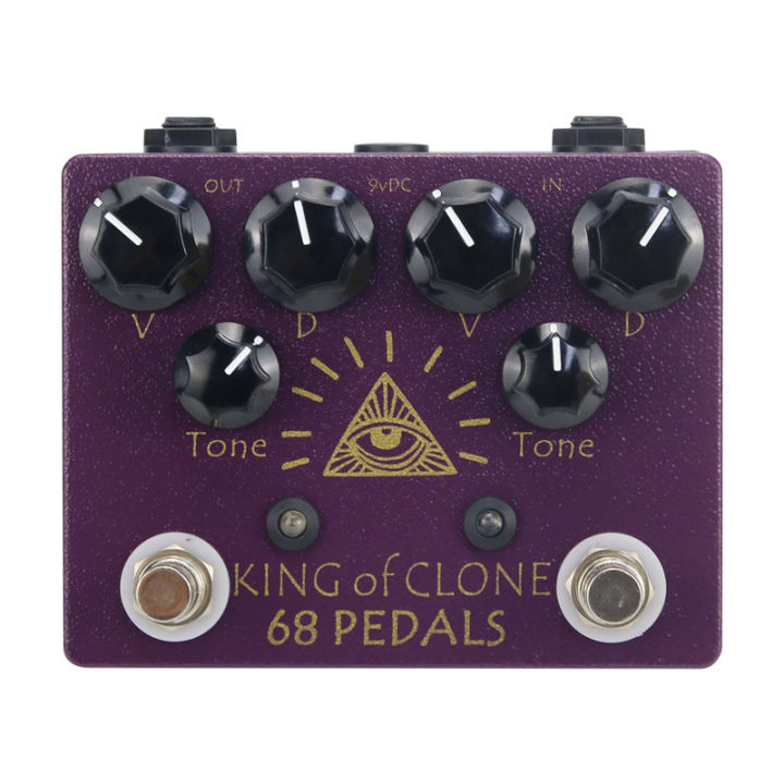 68 Pedals King of Tone Overload Single Block Effector Analog King of ...