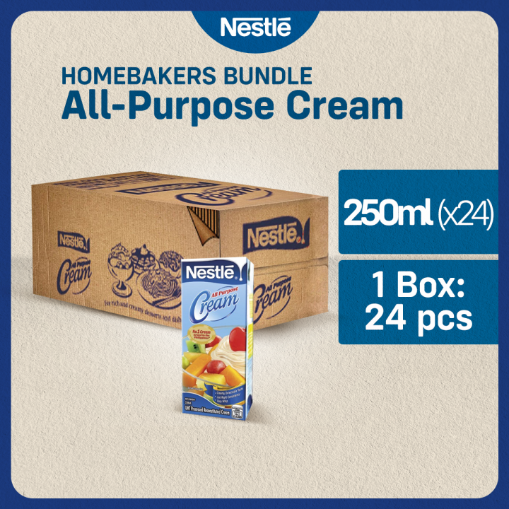 [CASE] NESTLE All-Purpose Cream 250ml - Pack of 24 | Lazada PH