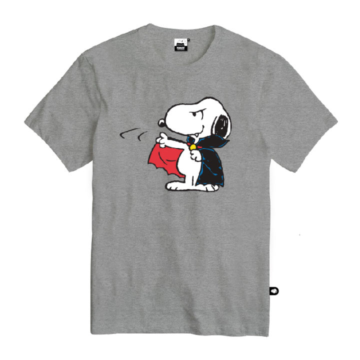 Peanuts (Snoopy) Man Graphic Round Neck Short Sleeve T-Shirt | Lazada