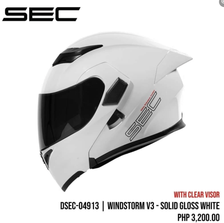 SEC Windstorm Modular Helmet V3 (With Free Spoiler and Visor) | Lazada PH