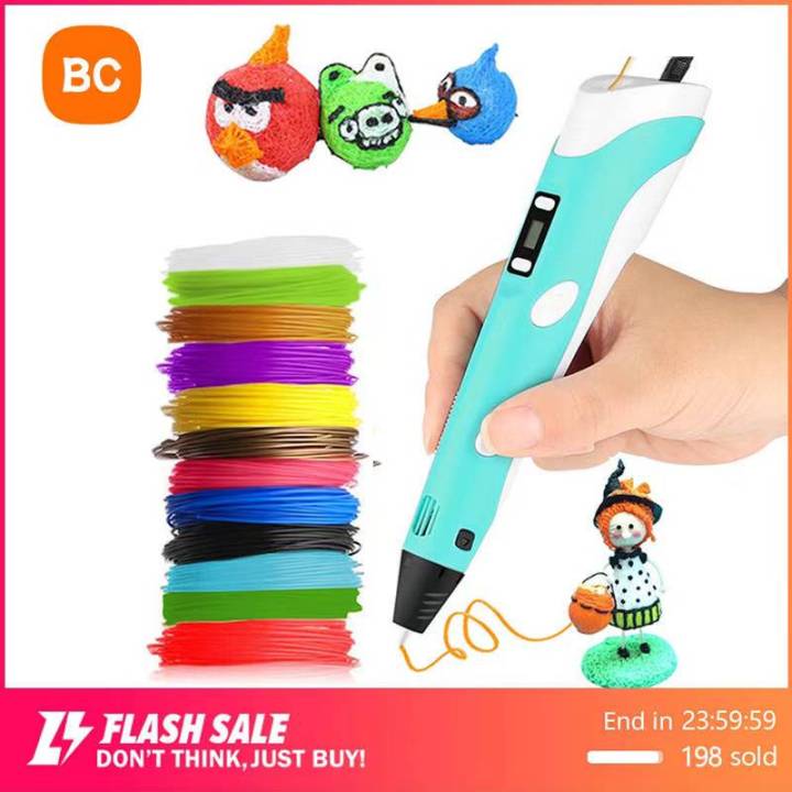 [Delivery in 3 Days] 3D DIY Art Printing Pen Stencils 3 Colors In ...