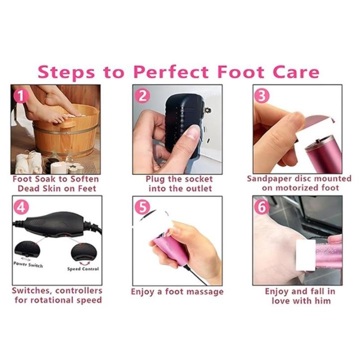 Modifiable Speed Electric Foot File Automatic Callus Expunger For ...