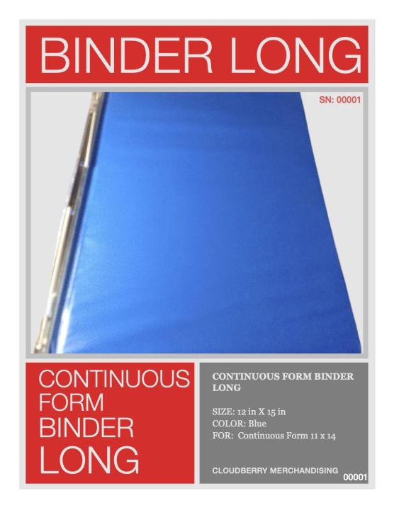 Continuous Form Binder Long | Lazada PH