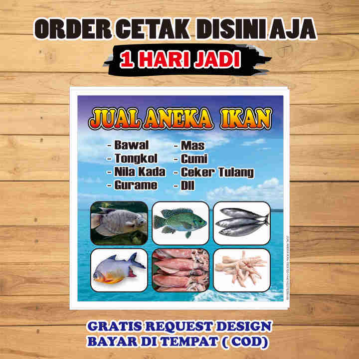 Spanduk Banner Jual Ikan Segar | Lazada Indonesia