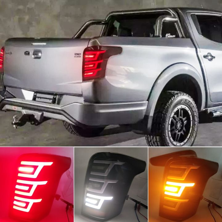 Auto Lighting Led Tail Lamps Rear Lights With Brake Turn Signal Revers Light For Mitsubishi ...