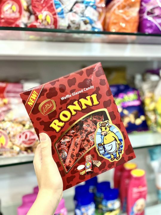 Bánh xốp socola bò sữa đỏ Ronni Konti của Nga, xốp mềm, ngọt thanh ...