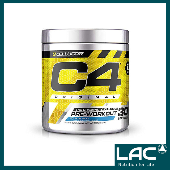 CELLUCOR C4 Original Icy Blue Razz 30 servings (Best by: February 2027 ...