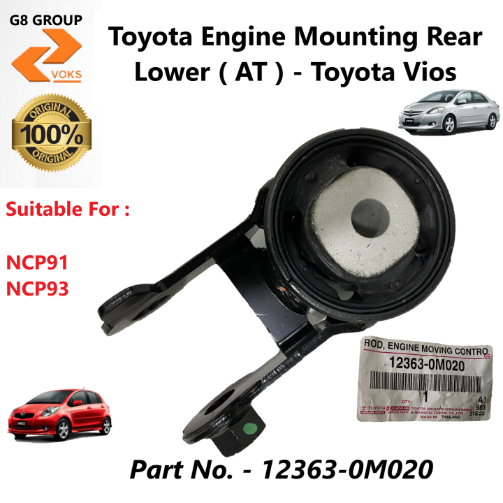 Toyota Engine Mounting Rear Lower ( AT ) - Toyota Vios ( 12363-0M020 ...