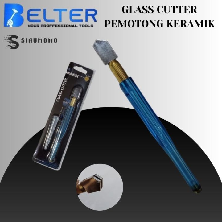Beler Cutter Stainless Steel Warna Biru - Alat Pemotong Kaca ...