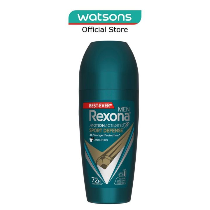 REXONA Men Motion Activated Sport Defense Antiperspirant Deodorant Roll ...