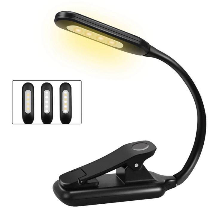 Book Light, Rechargeable Reading Light, 9 LED Book Light for Reading in ...