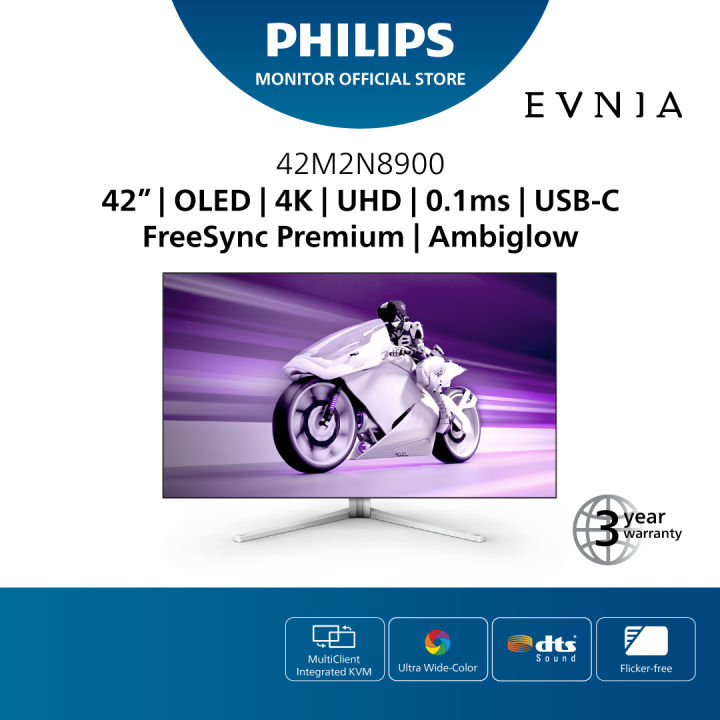 Evnia 42M2N8900 42" OLED 4K UHD AMD FreeSync™ Premium Pro Ambiglow ...