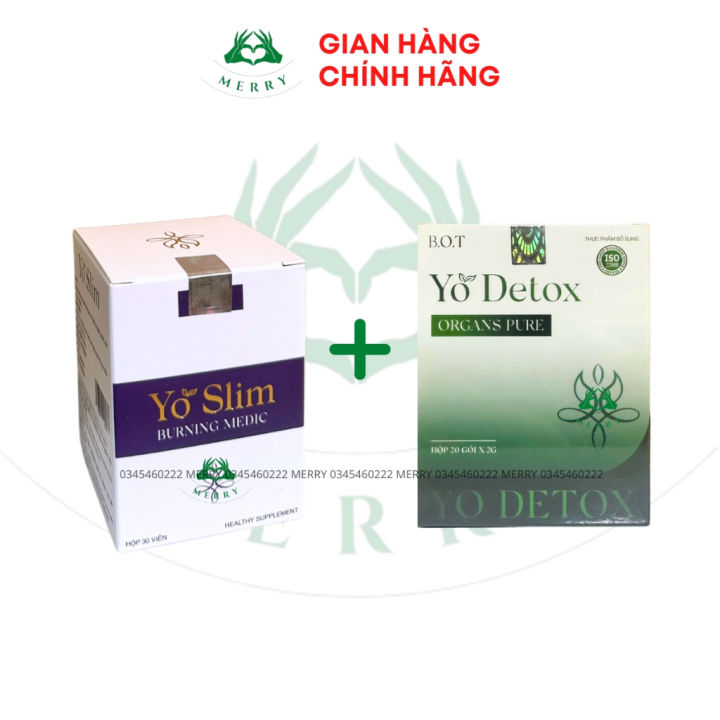 COMBO Yo Slim và Yo Detox Chính Hãng MERRY STORE Của B.O.T Giúp Giảm ...
