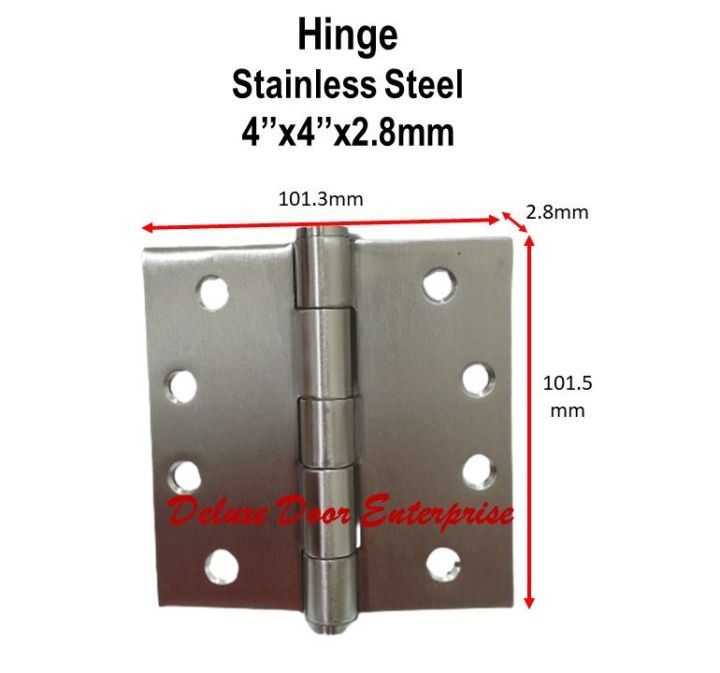 Door Hinge / 4 Inch Hinge / Hinges / Hinge Stainless Steel | Lazada