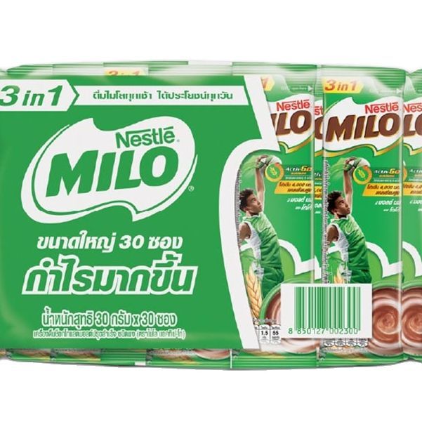 ไมโล 3อิน1 แอคทีฟโก ช็อกโกแลตมอลต์ 30 กรัม x 30 ซอง/Milo 3 in 1 Active ...