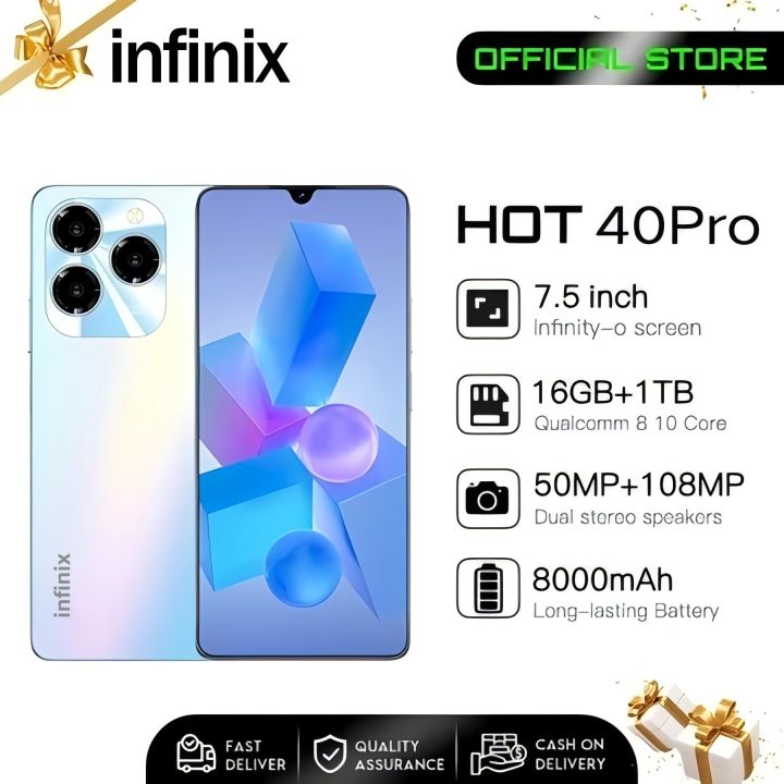【Beli 1 Gratis 6】Hp asli Phone Infinix HOT 40i NFC Smartphone Hp murah ...