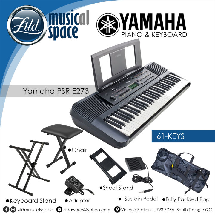 Yamaha PSR E273 61-Keys Portable Keyboard | Lazada PH
