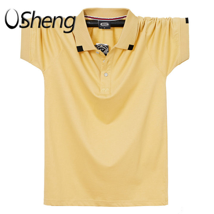 VSheng 2022เสื้อยืดคอปกไซส์ใหญ่สำหรับผู้ชายเสื้อโปโลแนวธุรกิจลำลองขนาด ...
