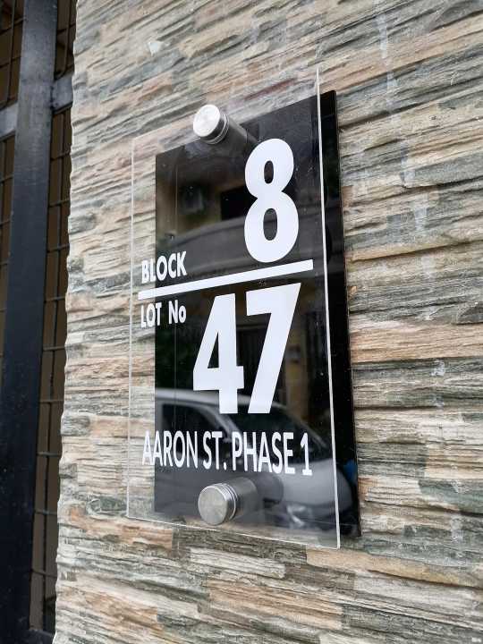 PERSONALIZED HOUSE PLATE NUMBER SIGNAGE/ADDRESS PLATE/BLK AND LOT SIGN ...