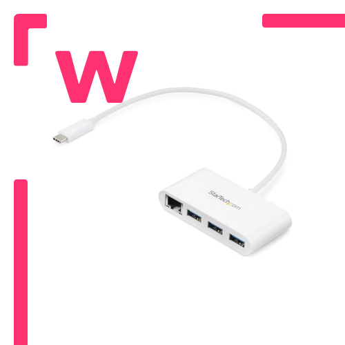 StarTech.com 3-port USB 3.0 hub (with Gigabit Ethernet port) USB Type-C ...