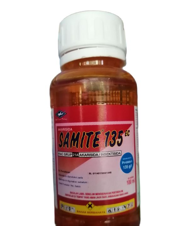 Akarisida / Insektisida SAMITE 135 ec pembasmi hama tungau pada tanaman ...