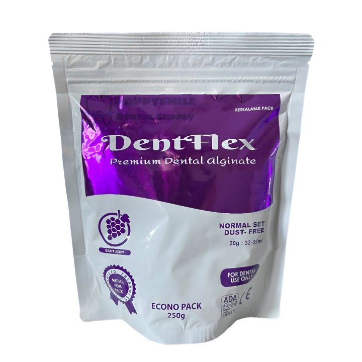 DentFlex Alginate Premium Dental Alginate 250g Impression Material Dent ...