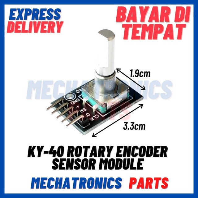 ELC[SEN-0024] KY-40 ROTARY ENCODER SENSOR MODULE FOR ARDUINO NANO MINI ...