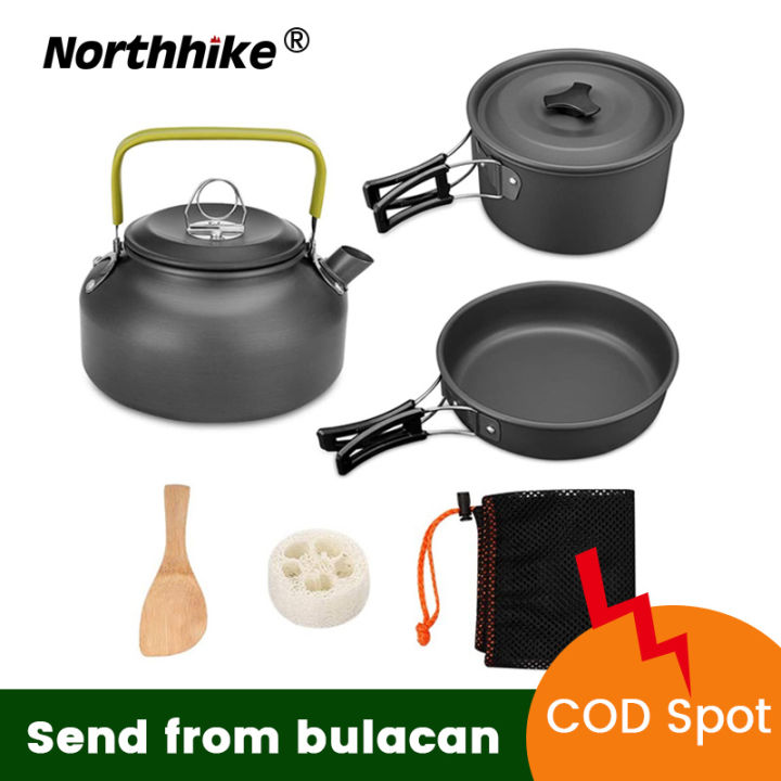 Northhike Camping Cookware Set Mess Kit Campfire Kettle Outdoor Hiking ...