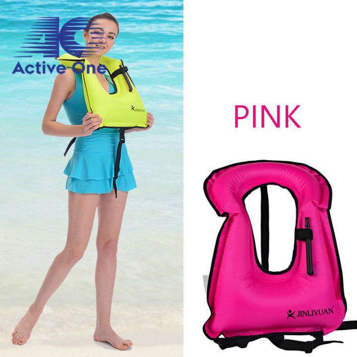 ACTIVEONE Swimming Aid Snorkeling Inflatable Safety Jacket Inflatable ...