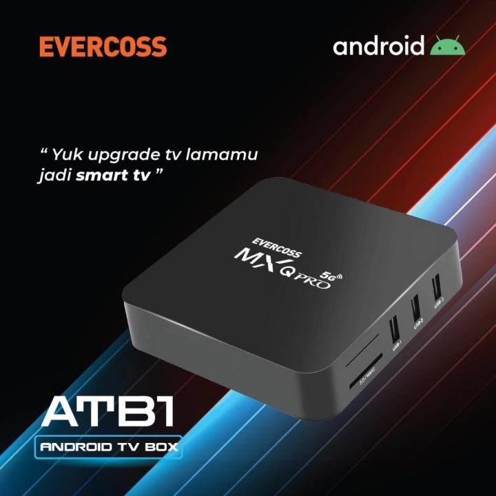EVERCOSS ATB1 Android TV Box MXQ Pro 5G Garansi Resmi | Lazada Indonesia