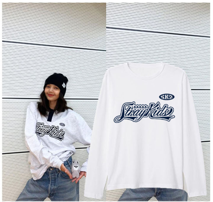 KAOS KPOP LISA BP FEAT SKZ STRAYKIDS SABLON DEPAN | Lazada Indonesia