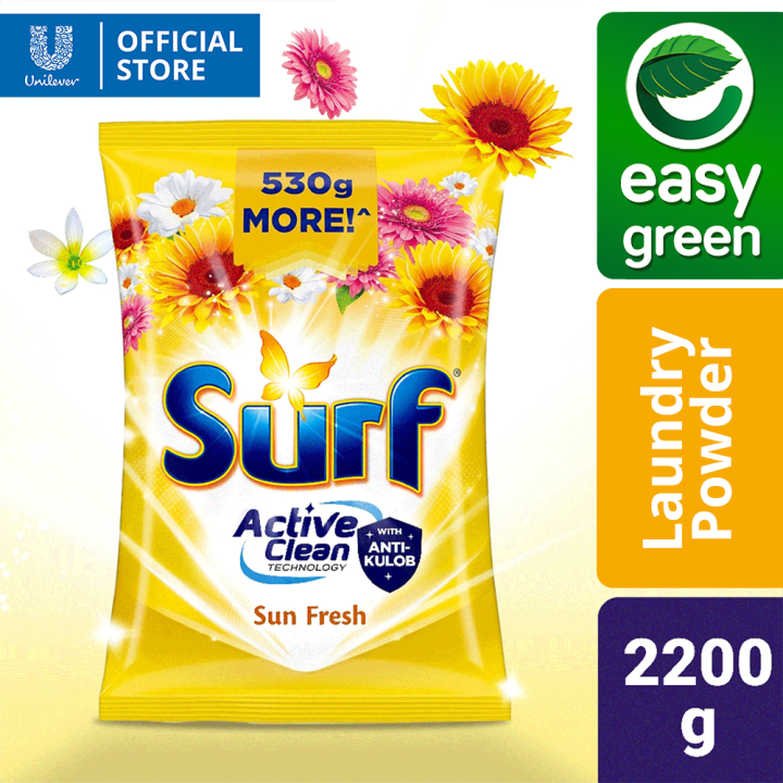 Surf Sun Fresh Laundry Powder Detergent 2.2kg Pouch DynaMart Official ...