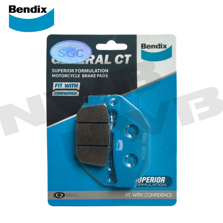 Bendix Motorcycle Brake Pads Rear for Suzuki GSX-R/S 150 and Gixxer 155 ...