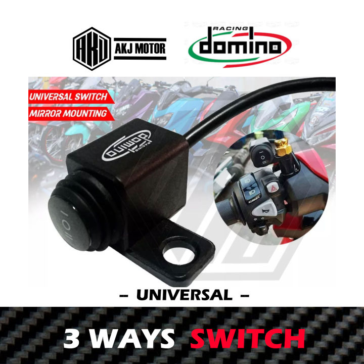 DOMINO MINI DRIVING LIGHT SWITCH UNIVERSAL 3 WAY LEFT /right /SET WATER ...