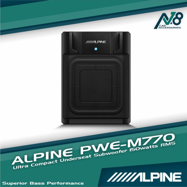 Alpine PWE-M770 Ultra Compact Underseat Subwoofer Genuine | Lazada PH