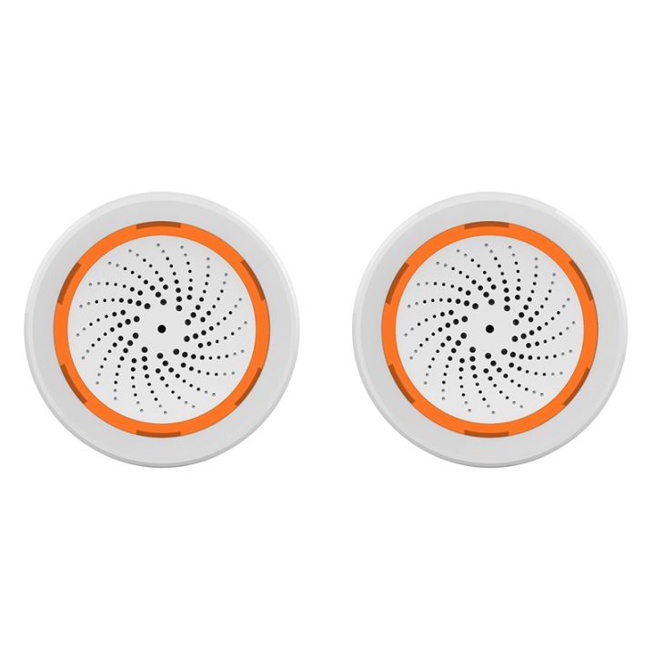 2X Tuya ZigBee Smart Sound and Light Siren Sensor Smart Life Home ...
