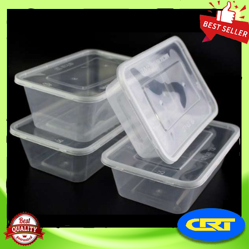 5PCS Microwaveable Food Container 1000/750/650/500 Take Away Container ...