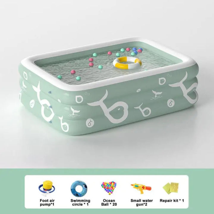 Large Kids Swimming Pool Thicken PVC Children's Paddling Pool with ...