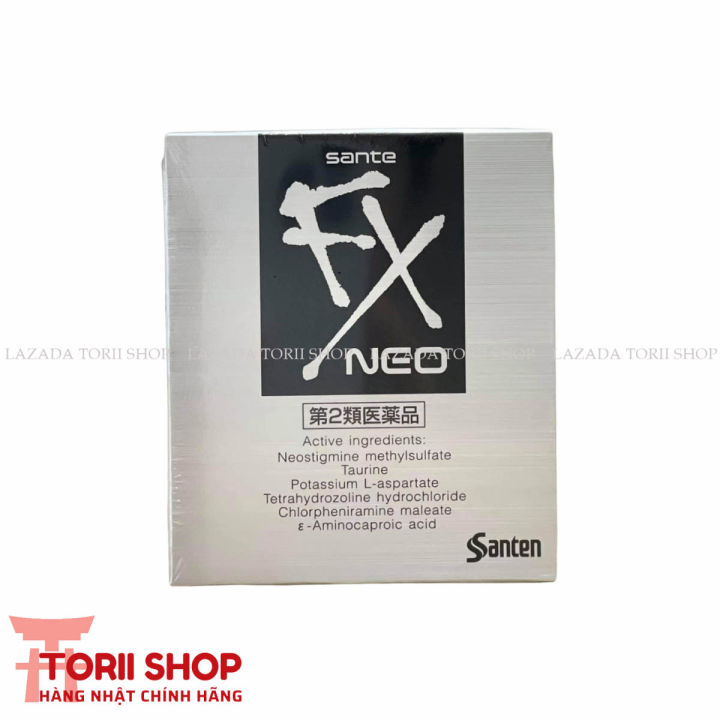Nước nhỏ mắt Sante FX Neo 12ml Nhật Bản Sante bạc dưỡng đôi mắt sáng ...