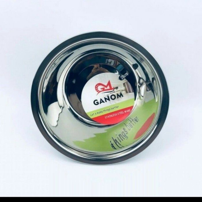Bak Baskom Air Stainless Jumbo Besar Ganom 34CM Basin Cuci Sayur Buah ...