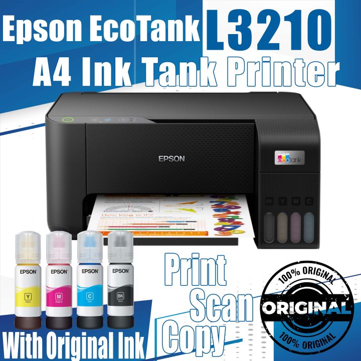 Epson EcoTank L3210 A4 All-in-One Ink Tank Printer | Lazada PH