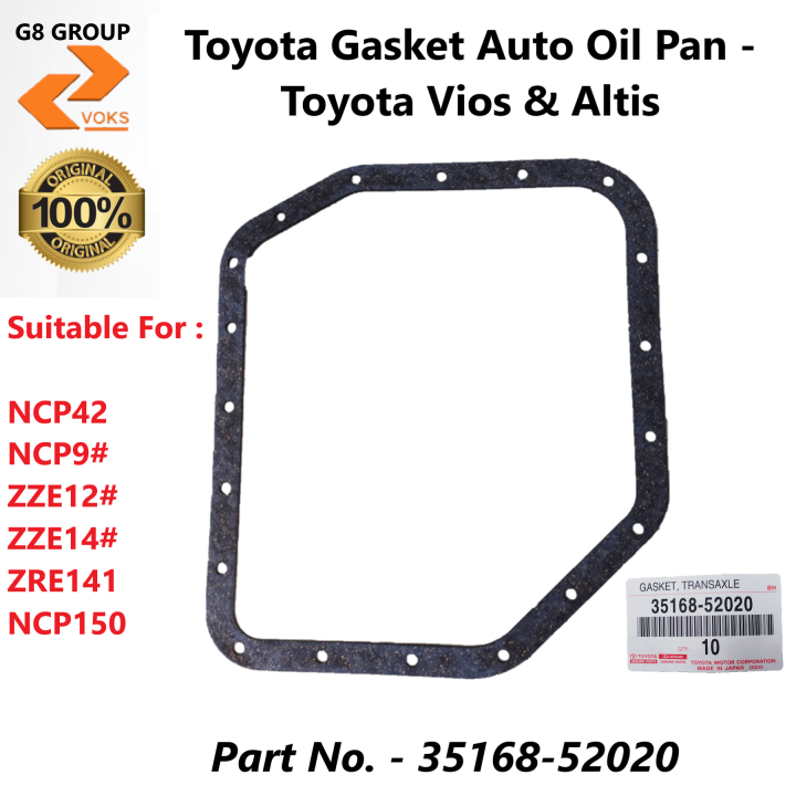 Toyota Gasket Auto Oil Pan - Toyota Vios & Altis ( 35168-52020 ) | Lazada