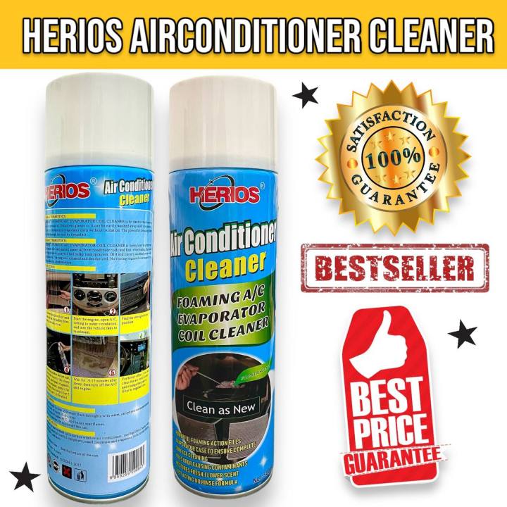CAR AIRCON CLEANER & FRESHENER / HOME AC CLEANER ORIGINAL HERIOS 500ML ...