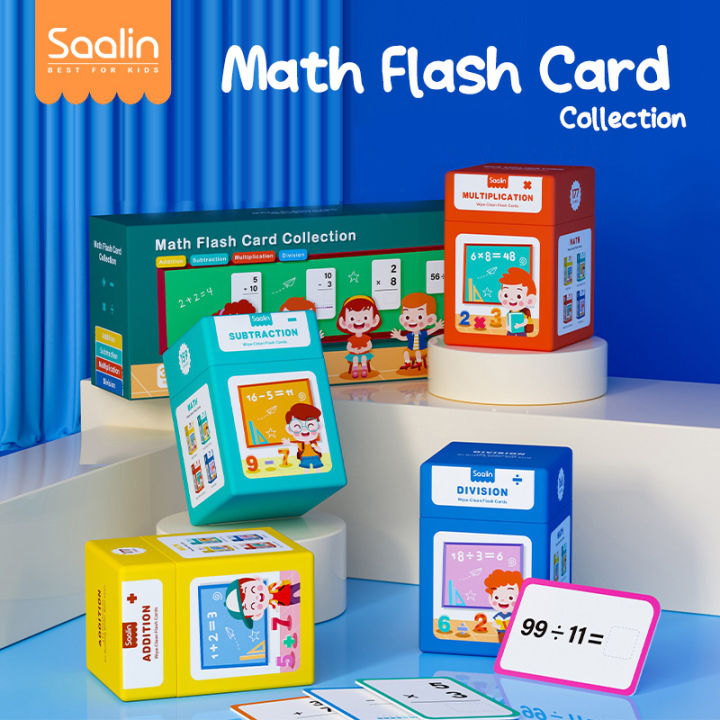Saalin Math Flash Card Collection ของเล่นคณิตศาสตร์ เสริมทักษะด้าน ...