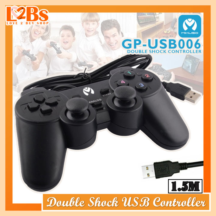 Double Shock MIKUSO GP-USB006 USB Analog Gamepad Joystick Controller | Game Controller PC Laptop ...