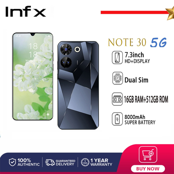 Infx Note 30 5G โทรศัพท์มือถือ Legit เดิม 16GB + 512GB ใหม่ลดราคามาร์ทโฟน | Lazada.co.th